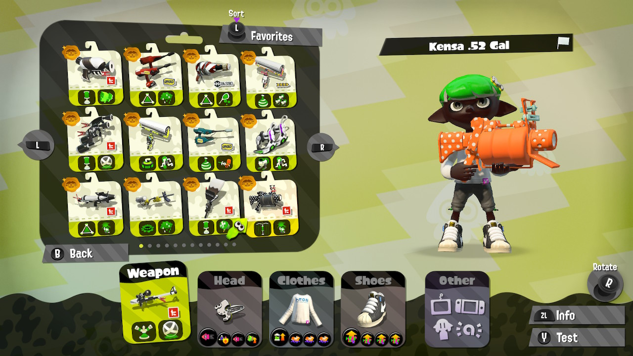 Orange Kensa Weapons [Splatoon 2] [Mods]