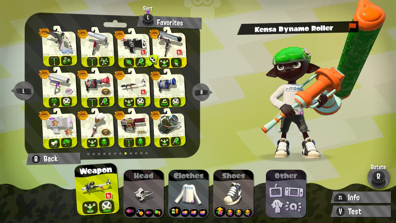 Orange Kensa Weapons [Splatoon 2] [Mods]