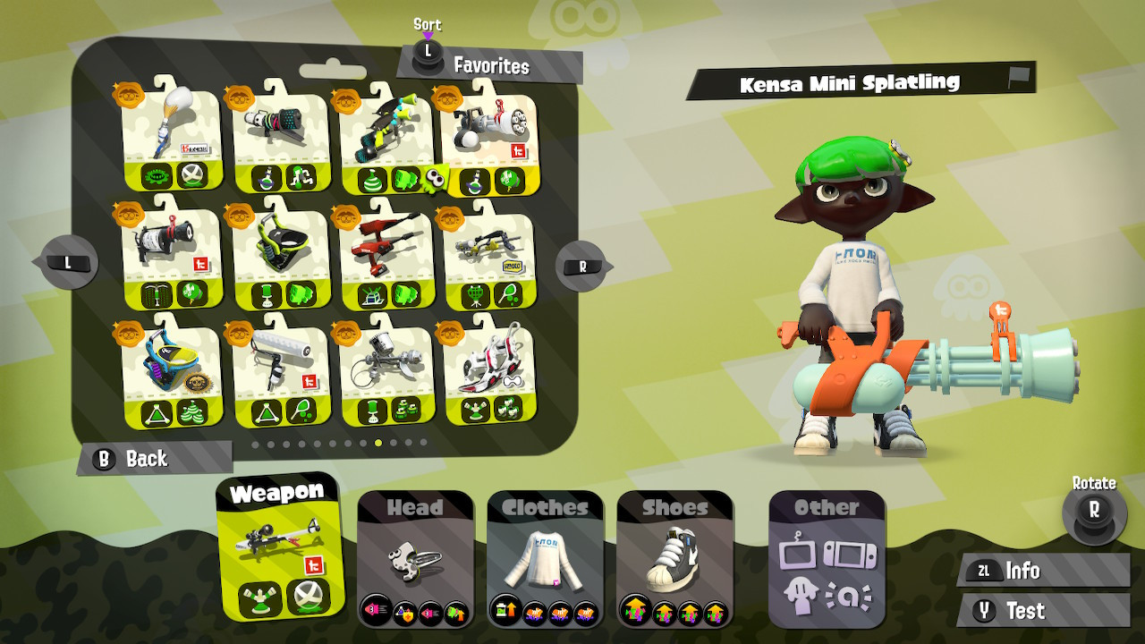 Orange Kensa Weapons [Splatoon 2] [Mods]