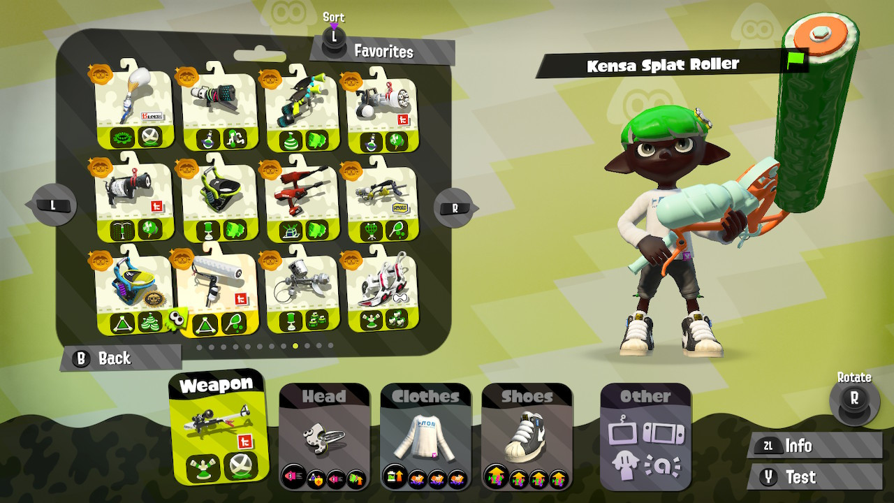 Orange Kensa Weapons [Splatoon 2] [Mods]