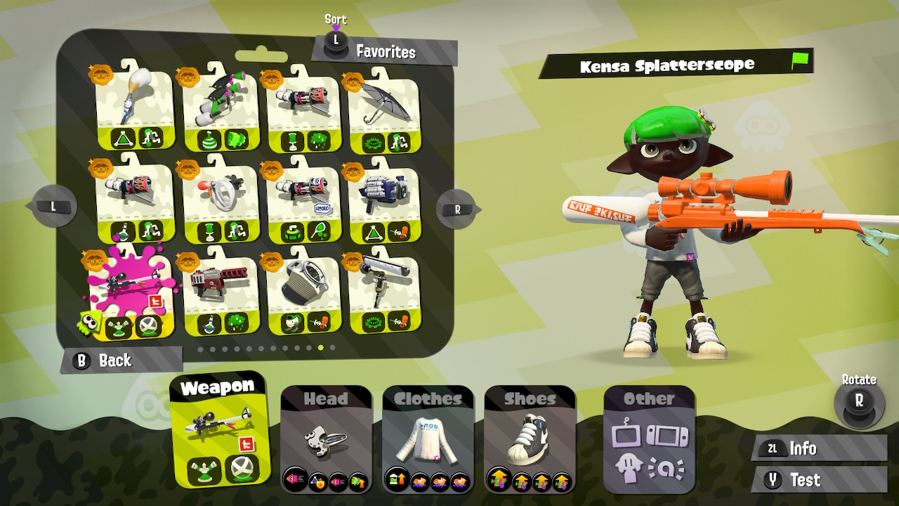 Orange Kensa Weapons [Splatoon 2] [Mods]