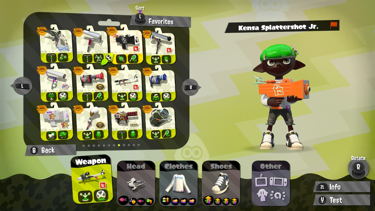 Orange Kensa Weapons [Splatoon 2] [Mods]