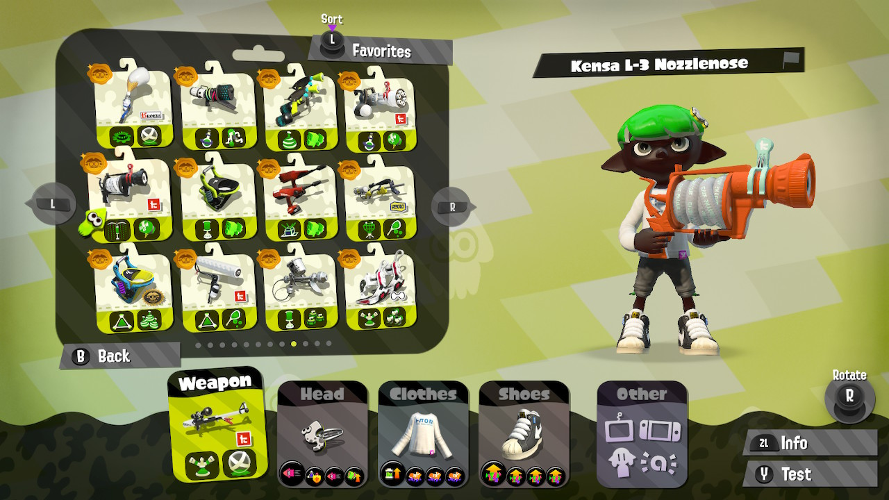 Orange Kensa Weapons [Splatoon 2] [Mods]