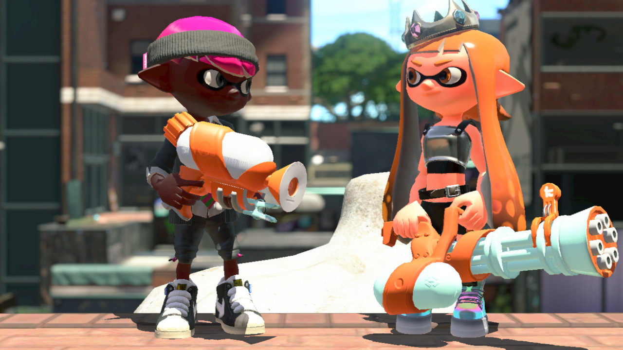 Orange Kensa Weapons [Splatoon 2] [Mods]