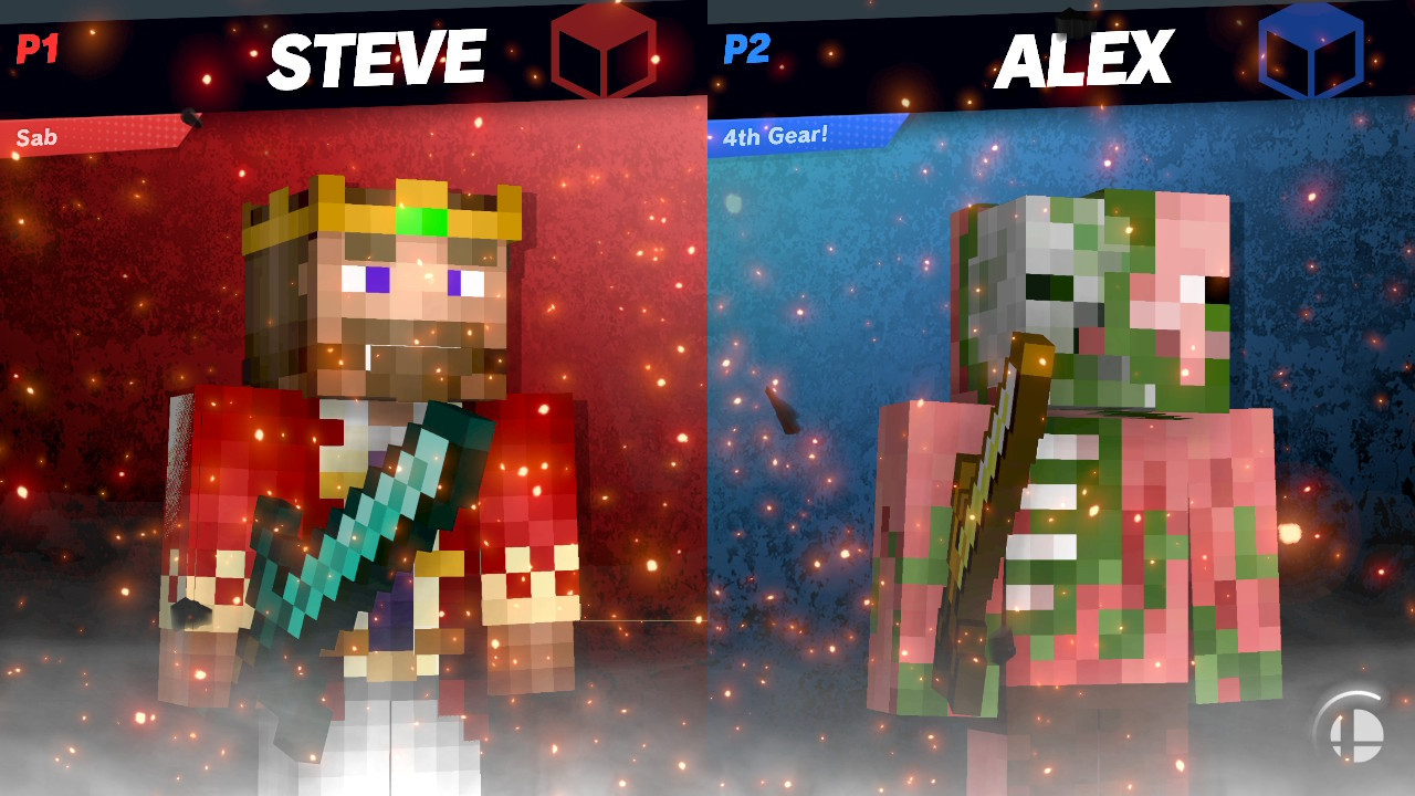 The King from Captain Sparklez' Fallen Kingdom Mod for Super Smash Bros ...