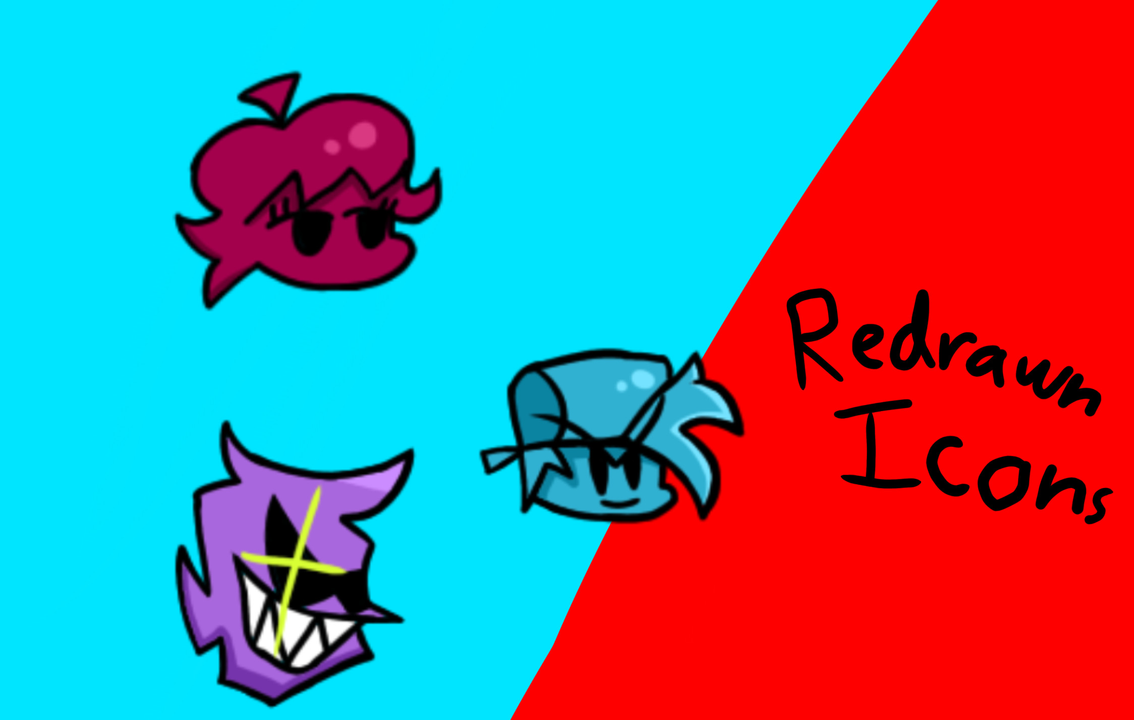 Redrawn Icons Mod for Friday Night Funkin' | FNF Mods