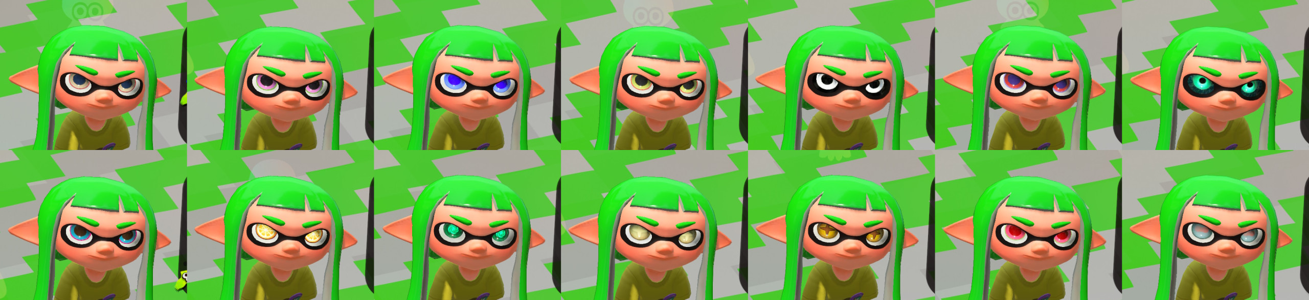 Custom Eye Color Pack Mod for Splatoon 2 | Splatoon 2 Mods