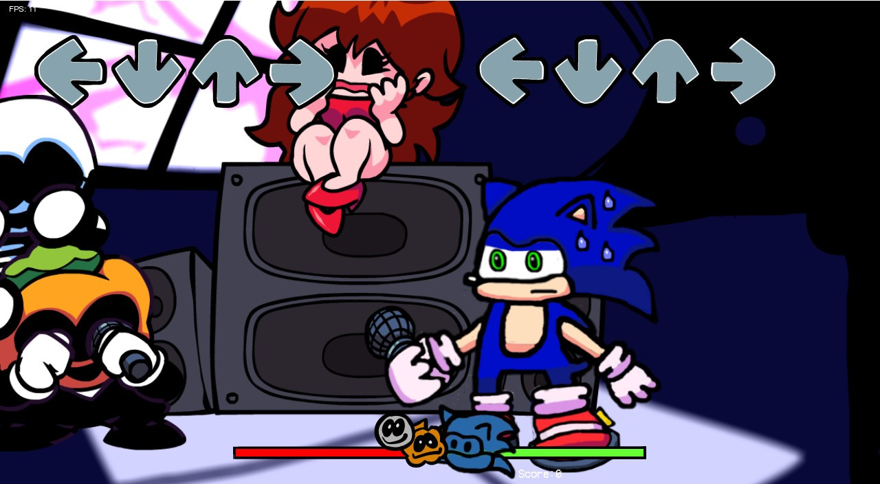 Sonic The Hedgehog over BF! [Friday Night Funkin'] [Mods]