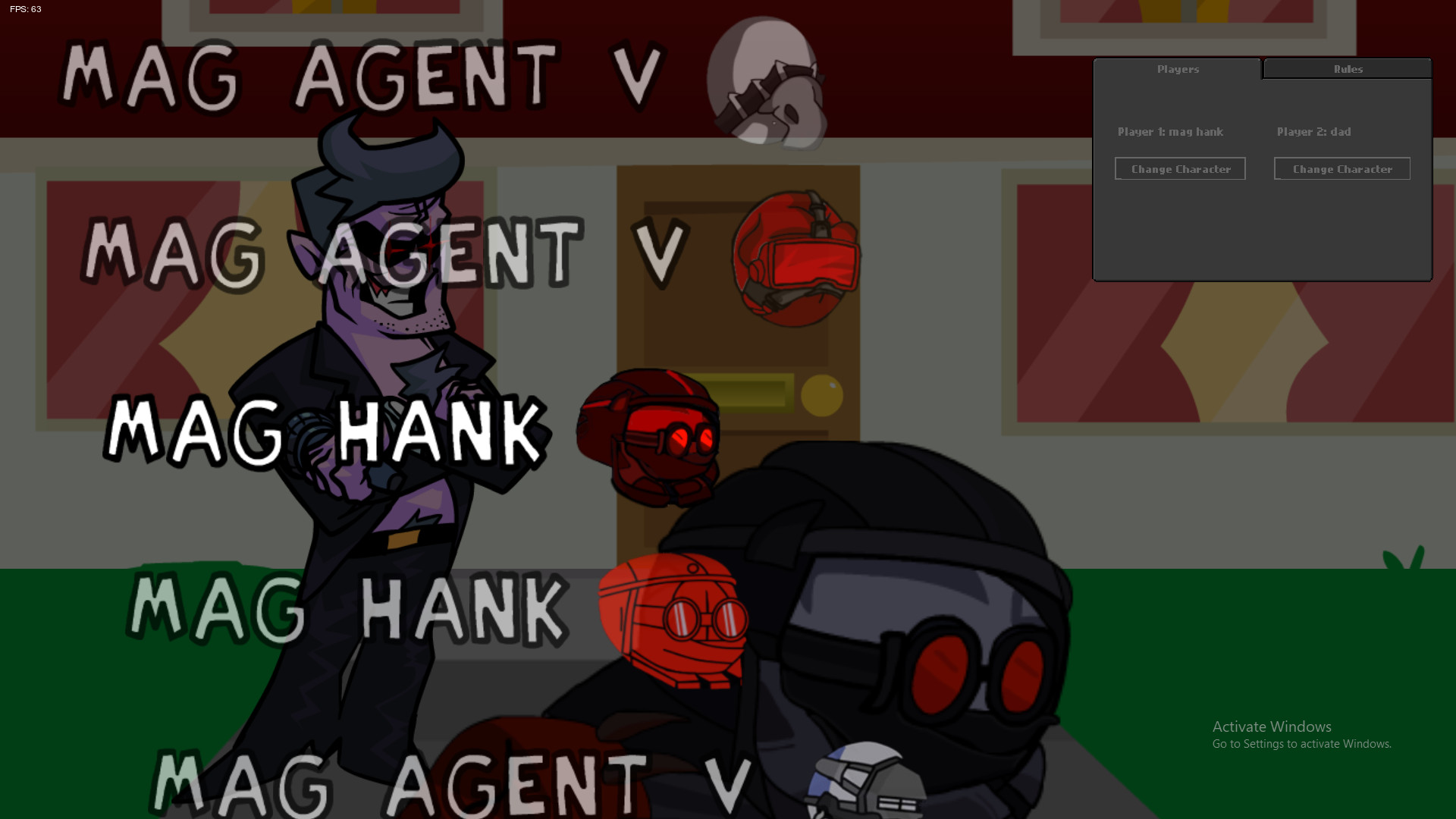 mag hank for fnf multiplayer + mag agent v2 [Friday Night Funkin'] [Mods]