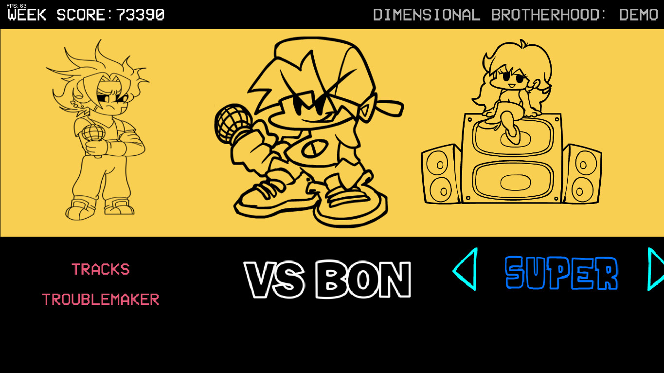 FNF Vs. Bon [Dimensional Brotherhood DEMO] Mod for Friday Night Funkin ...