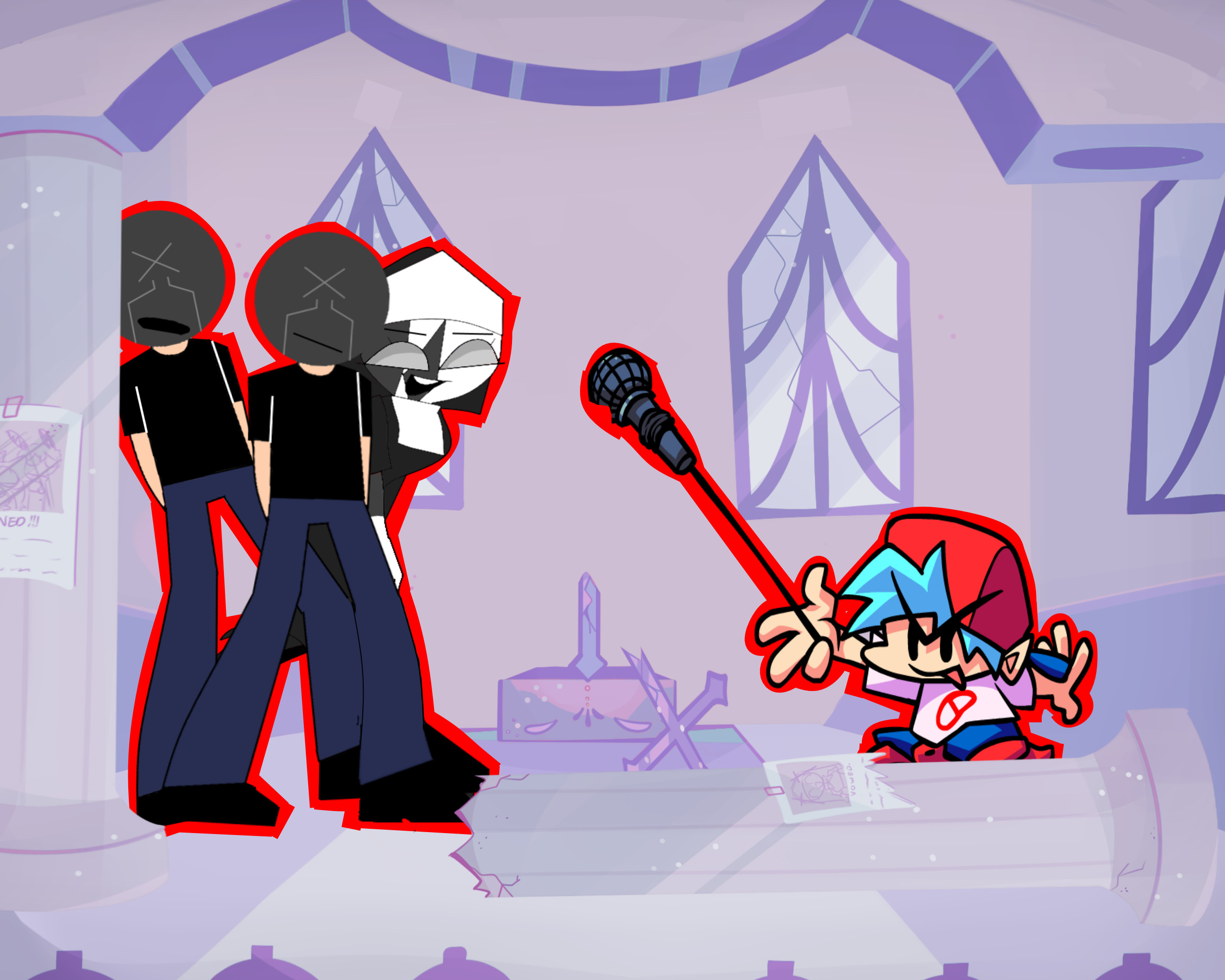 mid fight masses (ayudante) Mod for Friday Night Funkin' | FNF Mods