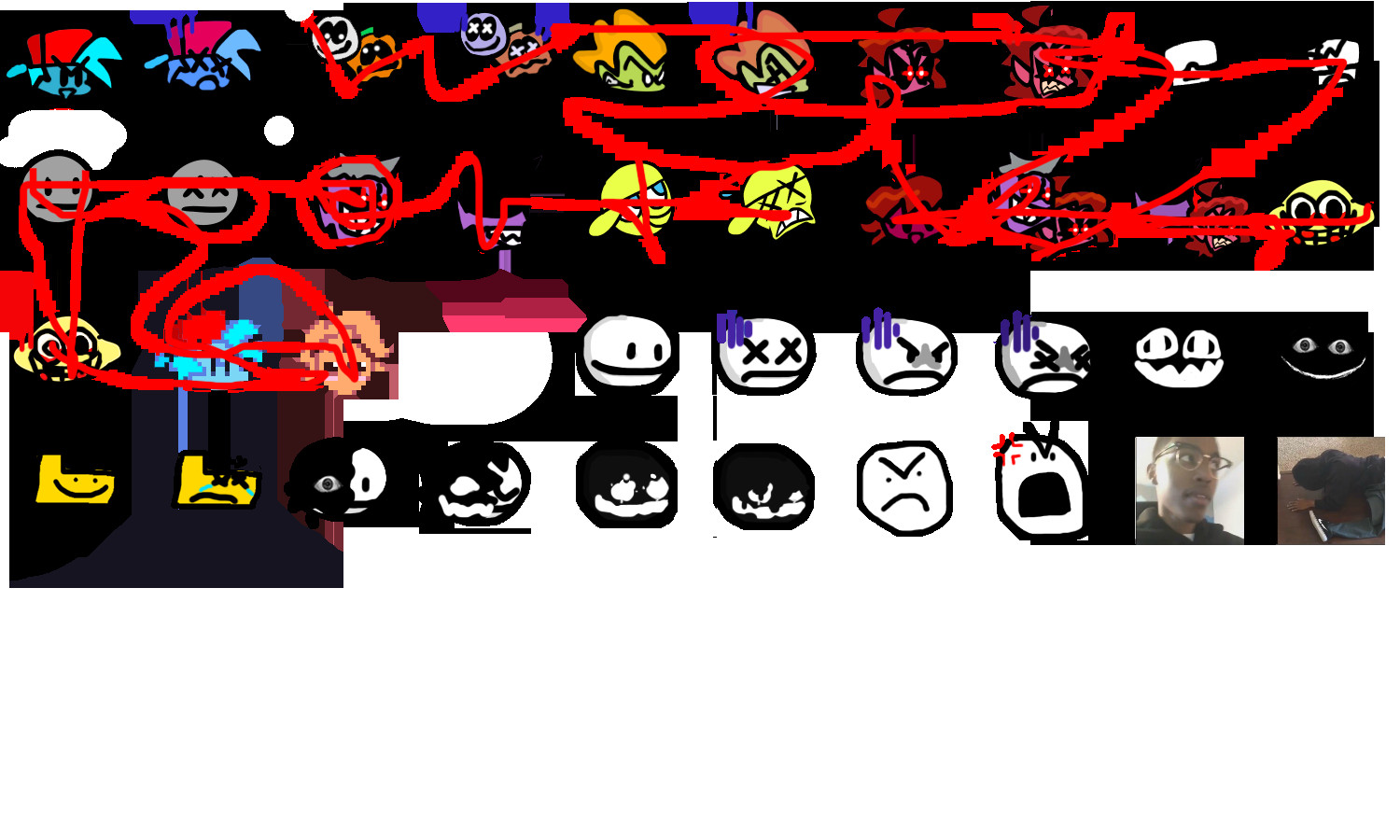 FNF Icons Redrawn (And Mods Icons) [Friday Night Funkin'] [Mods]