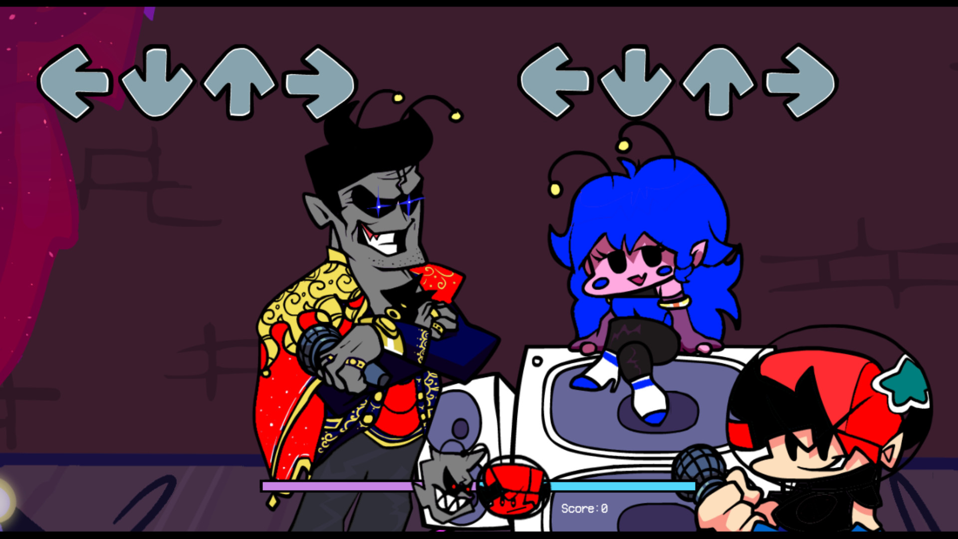 FNF p-side (piano-side) + StarCatcher [Friday Night Funkin'] [Mods]