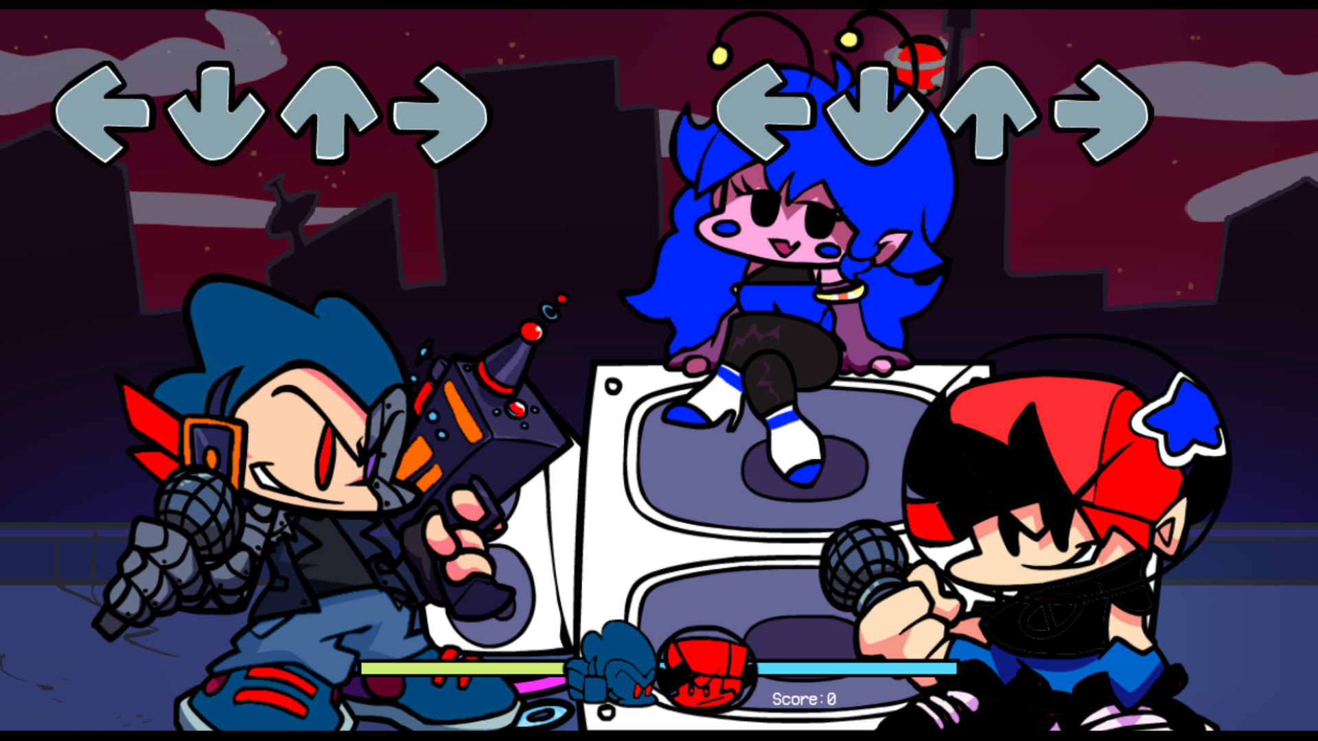 FNF p-side (piano-side) + StarCatcher [Friday Night Funkin'] [Mods]