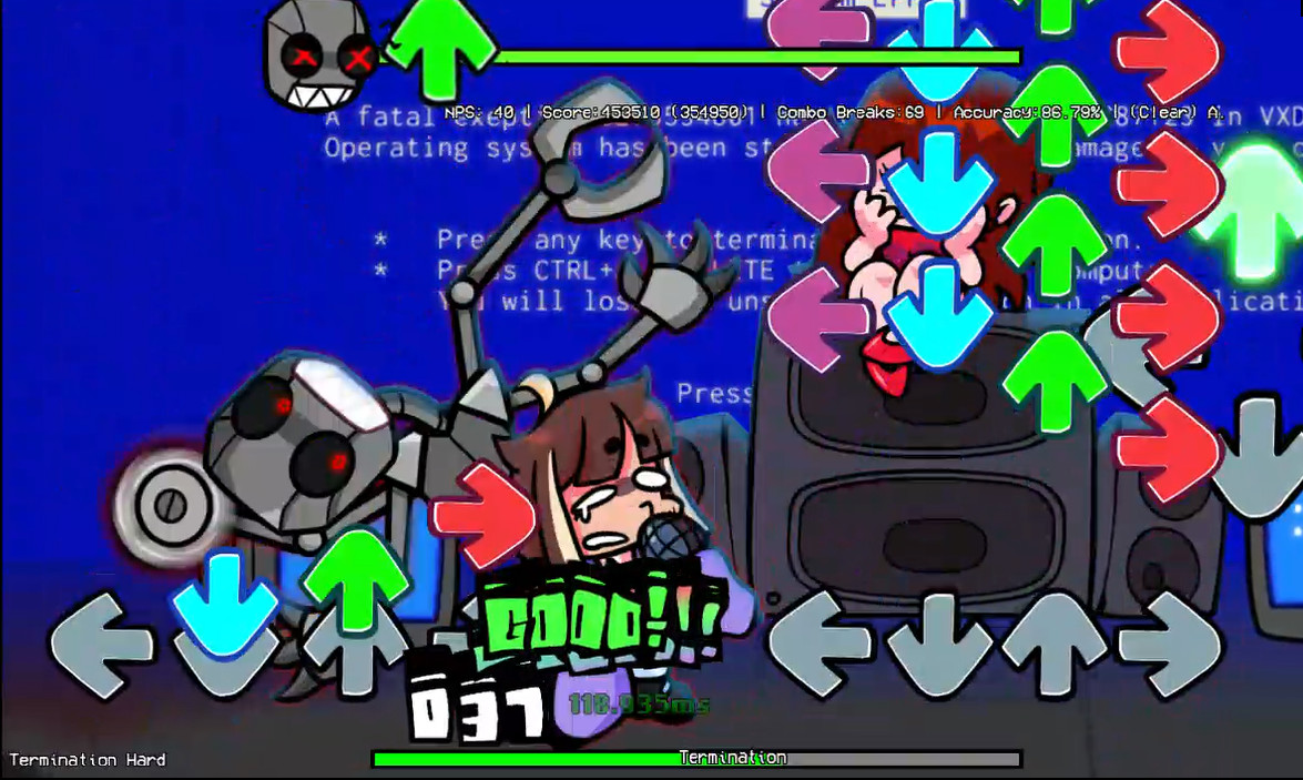 Termination(Vs QT) but much imposible Mod for Friday Night Funkin ...