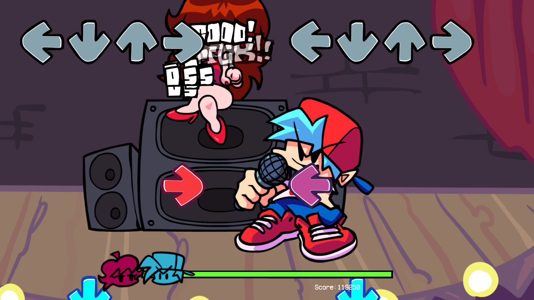 "OK FRIDAY" over Bopeebo Mod for Friday Night Funkin' | FNF Mods