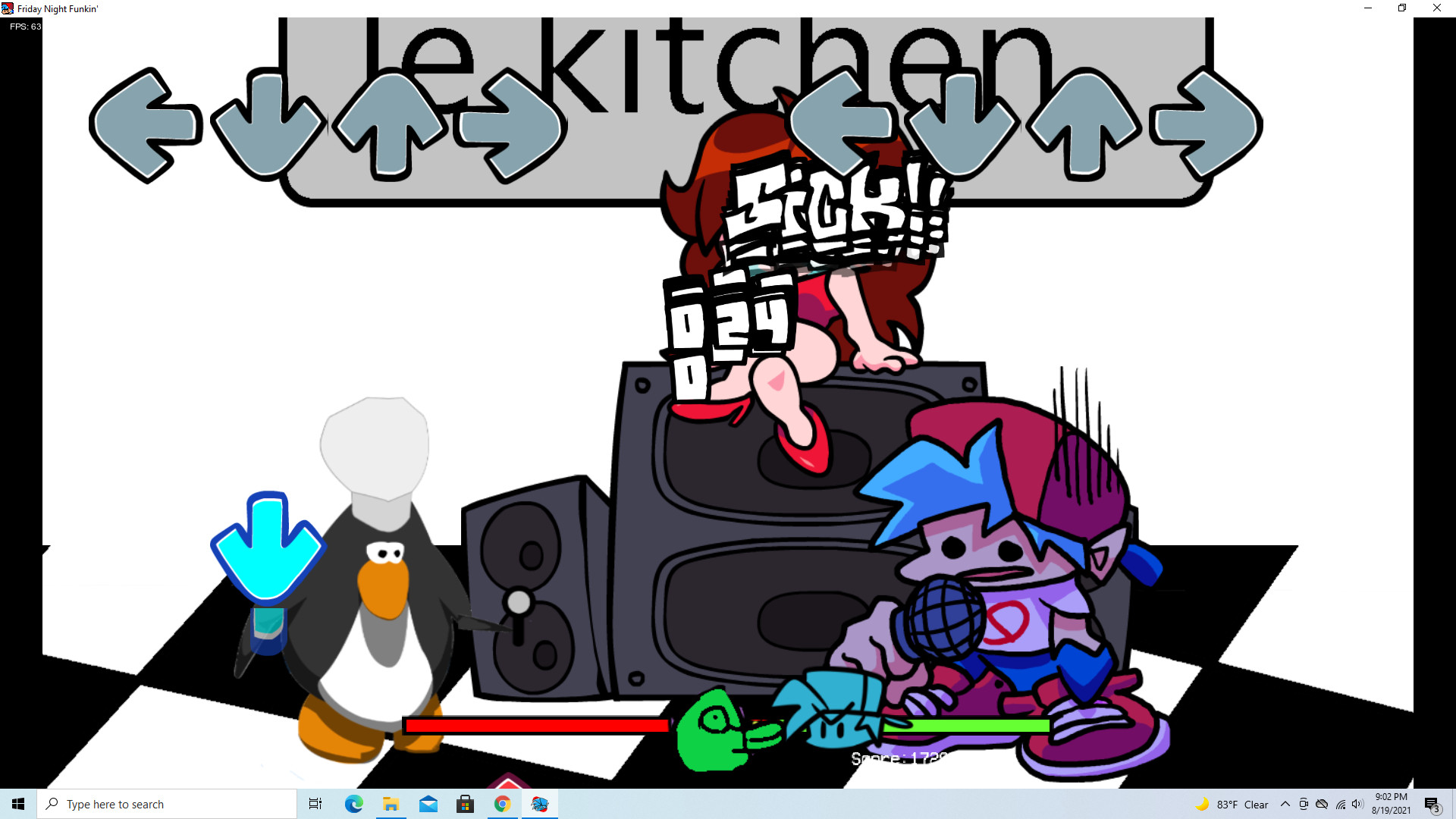 Vs Le Chef Penguin V2 (Joke Mod) [Friday Night Funkin'] [Mods]