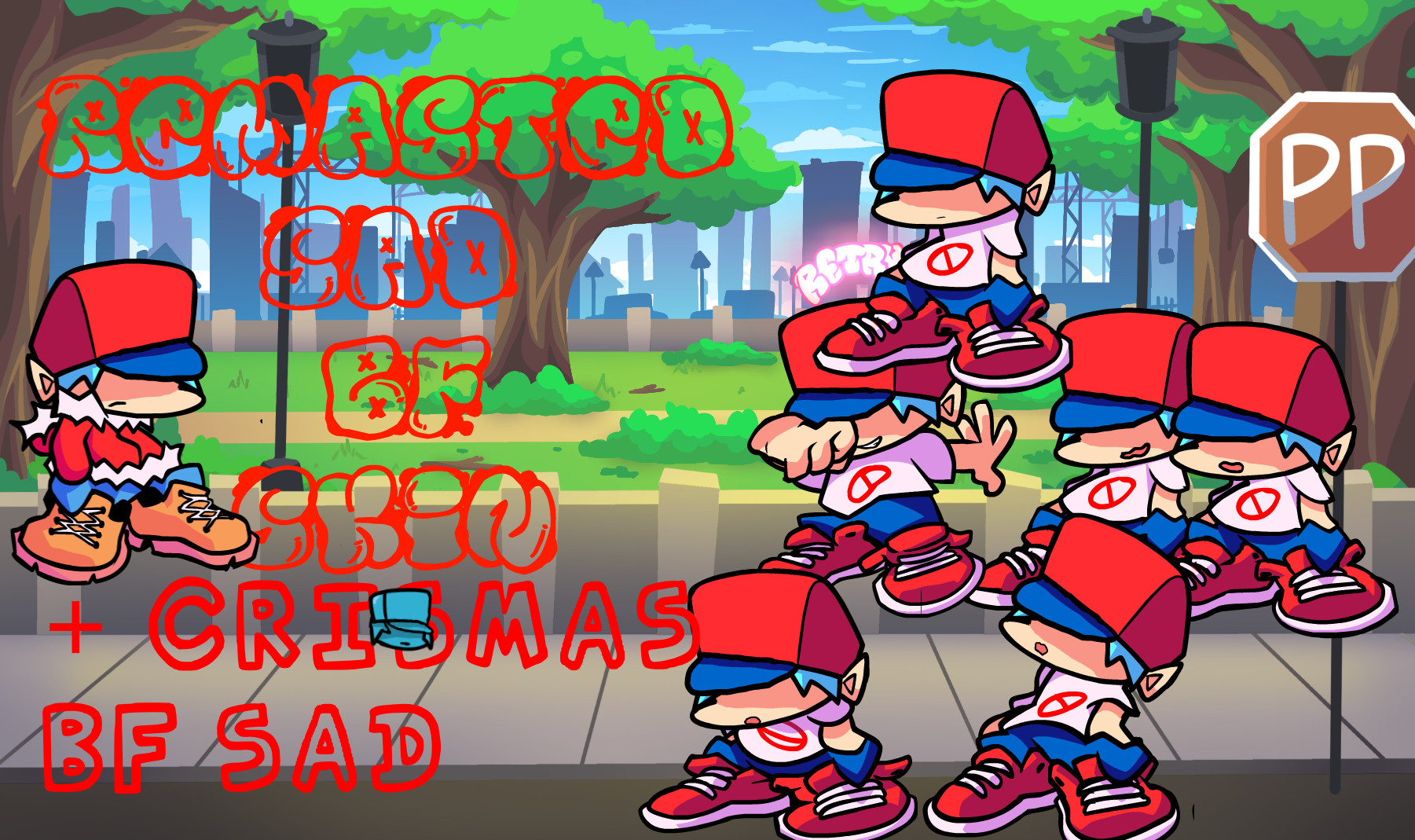 REMASTED bf sad(sad mod)+flash flie Mod for Friday Night Funkin' | FNF Mods