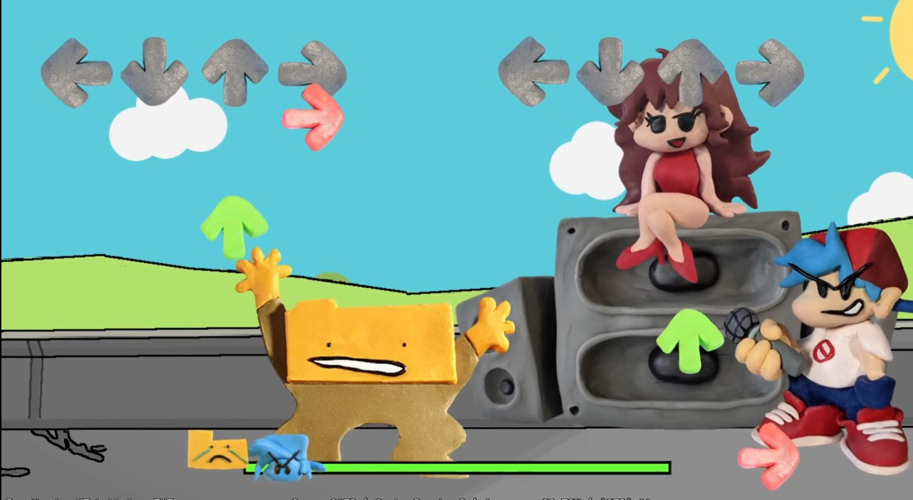 VS Bob Ron & Little Man (clay skins) [Friday Night Funkin'] [Mods]