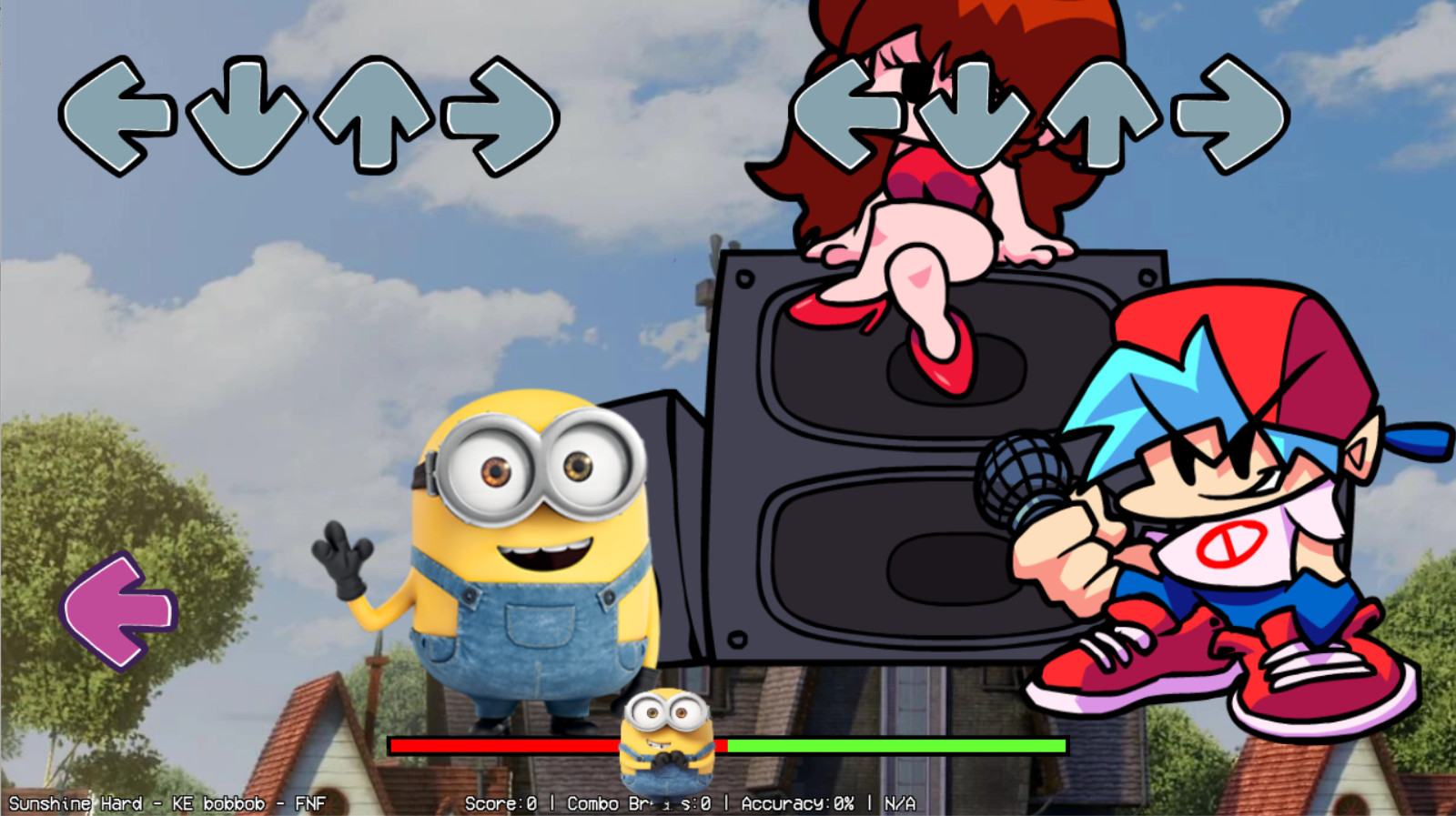 Bob the minion over bob (shitpost) [Friday Night Funkin'] [Mods]