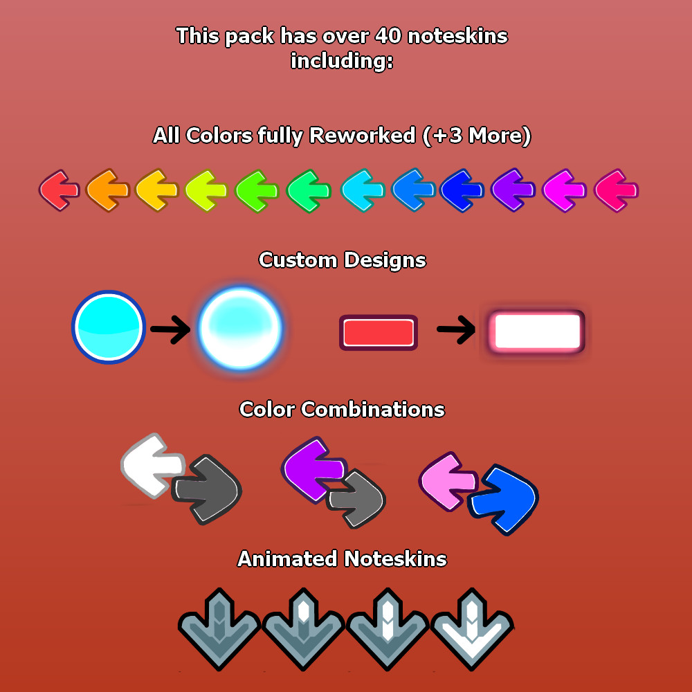 [COMPATIBILITY UPDATE] Noteskin Pack v7 Mod for Friday Night Funkin ...