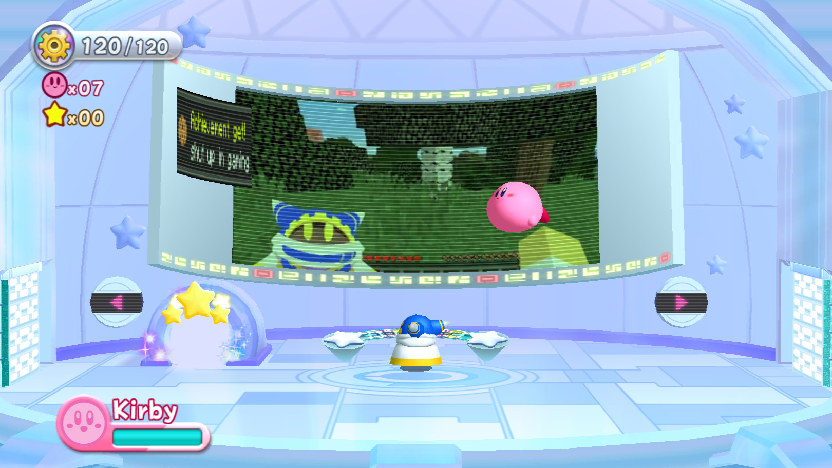 Magolor playing Minecraft on Magolor's screen Mod for Kirby's Return to ...