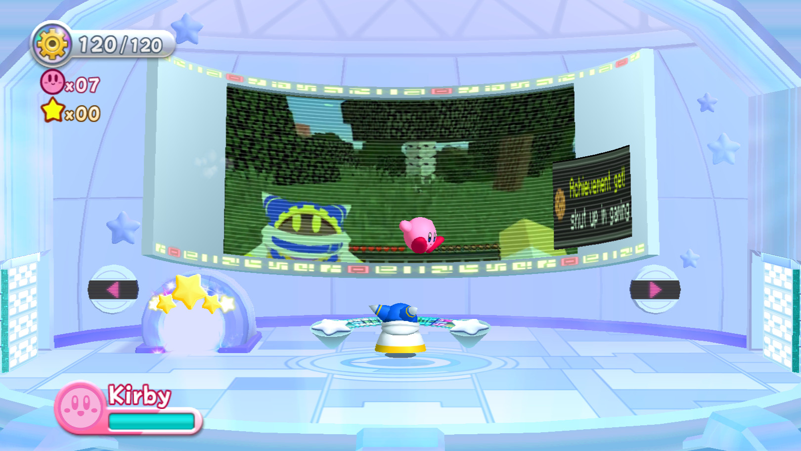 Magolor playing Minecraft on Magolor's screen Mod for Kirby's Return to ...