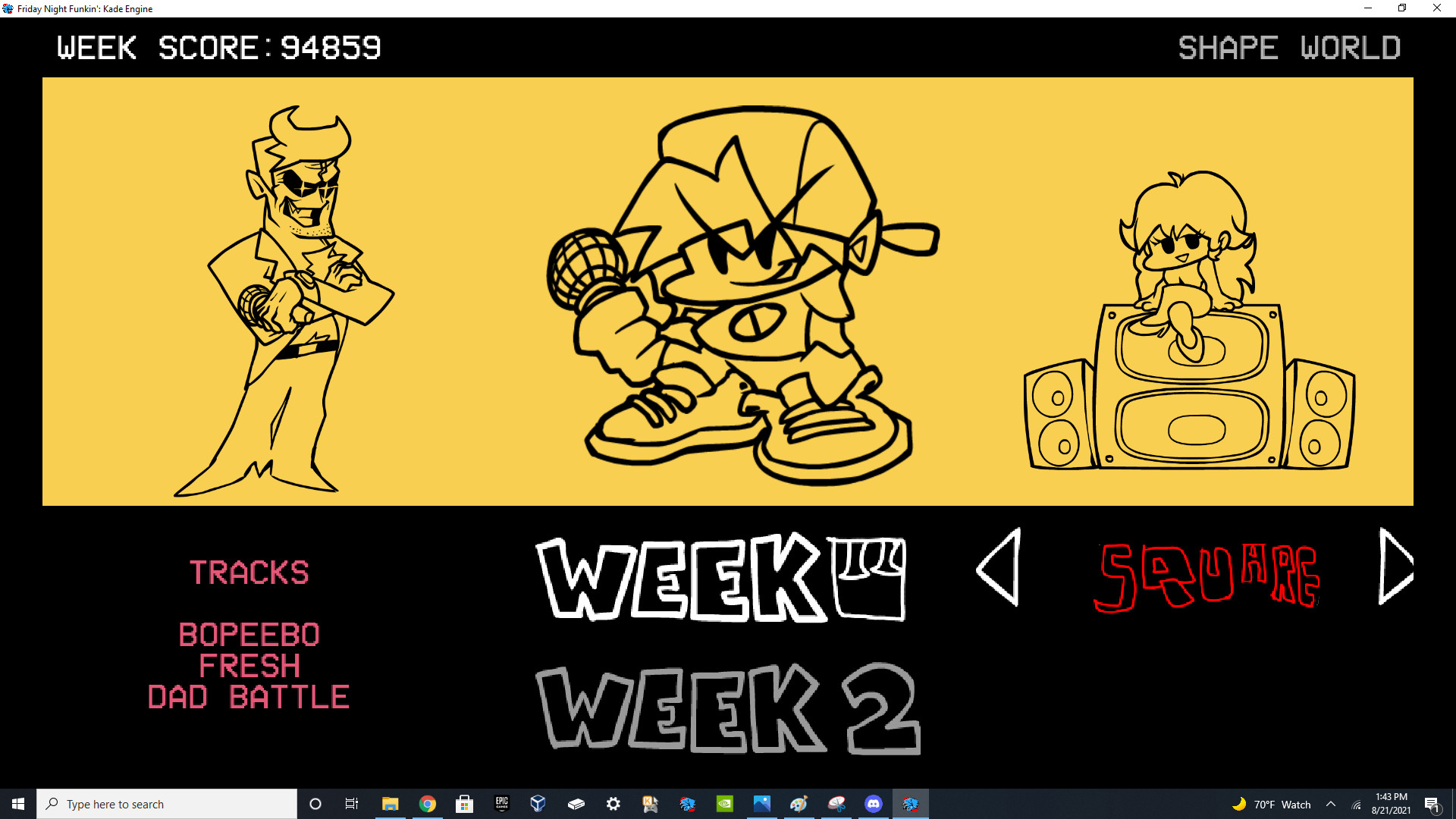 Vs. Square (DEMO) Mod for Friday Night Funkin' | FNF Mods