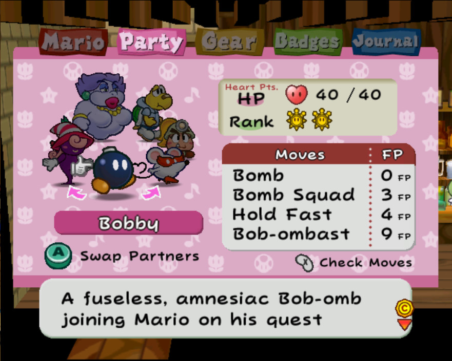 Partner Mod: Bobby over Admiral Bobbery Mod for Paper Mario: The ...