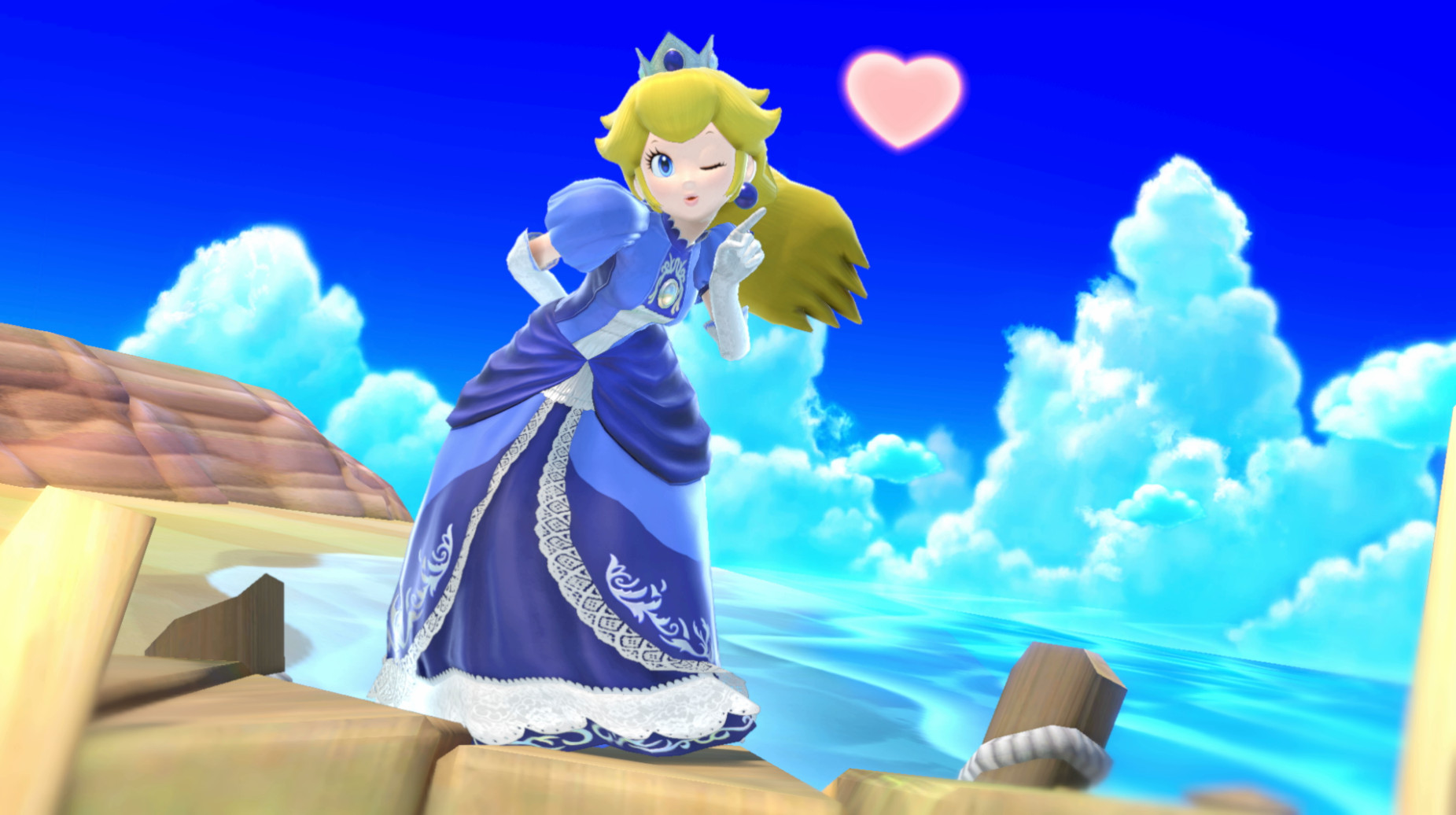 Royal White & Blue Peach Mod for Super Smash Bros. Ultimate | SSBU Mods