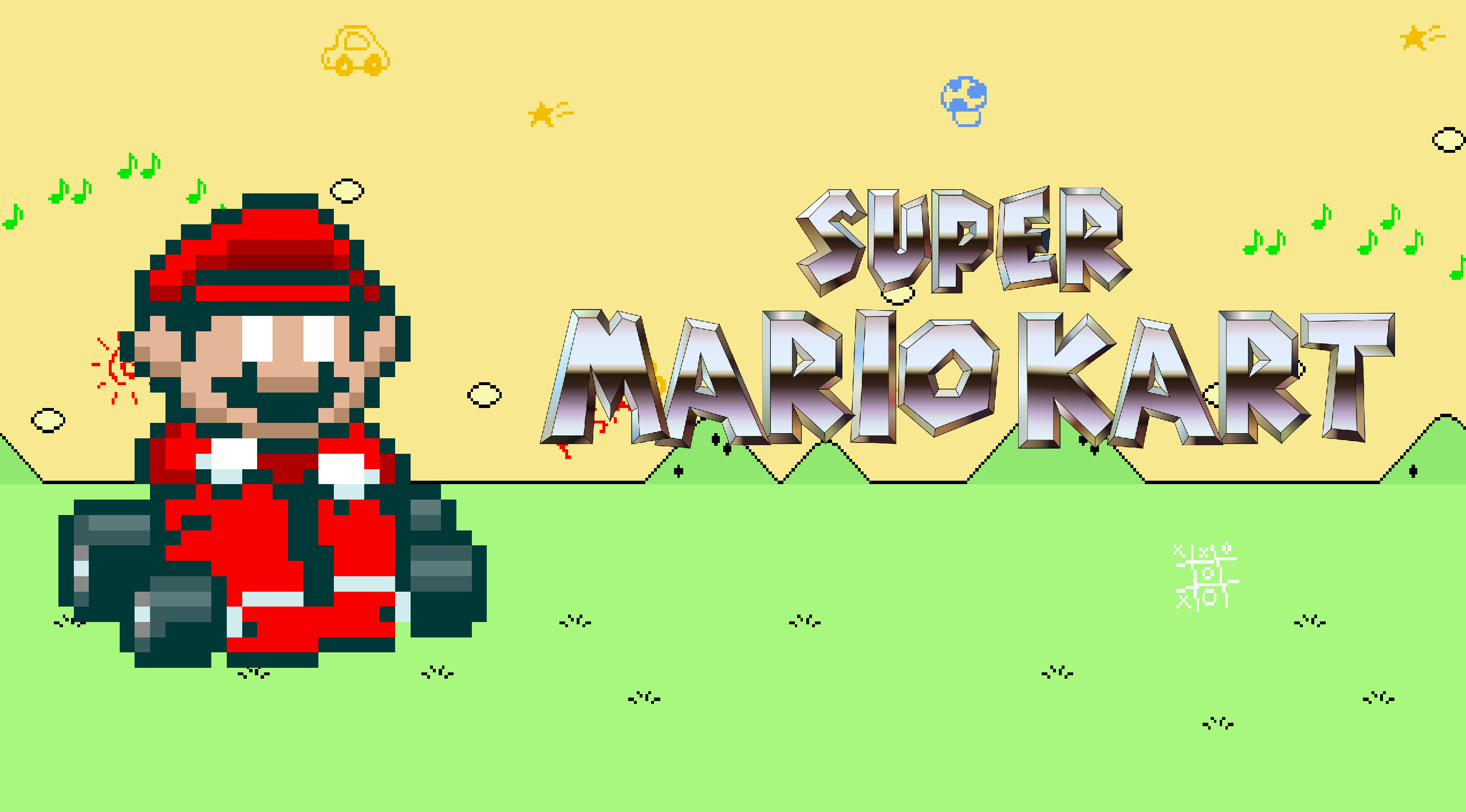 Demonic Mario in Super Mario Kart [Super Mario Kart] [Mods]