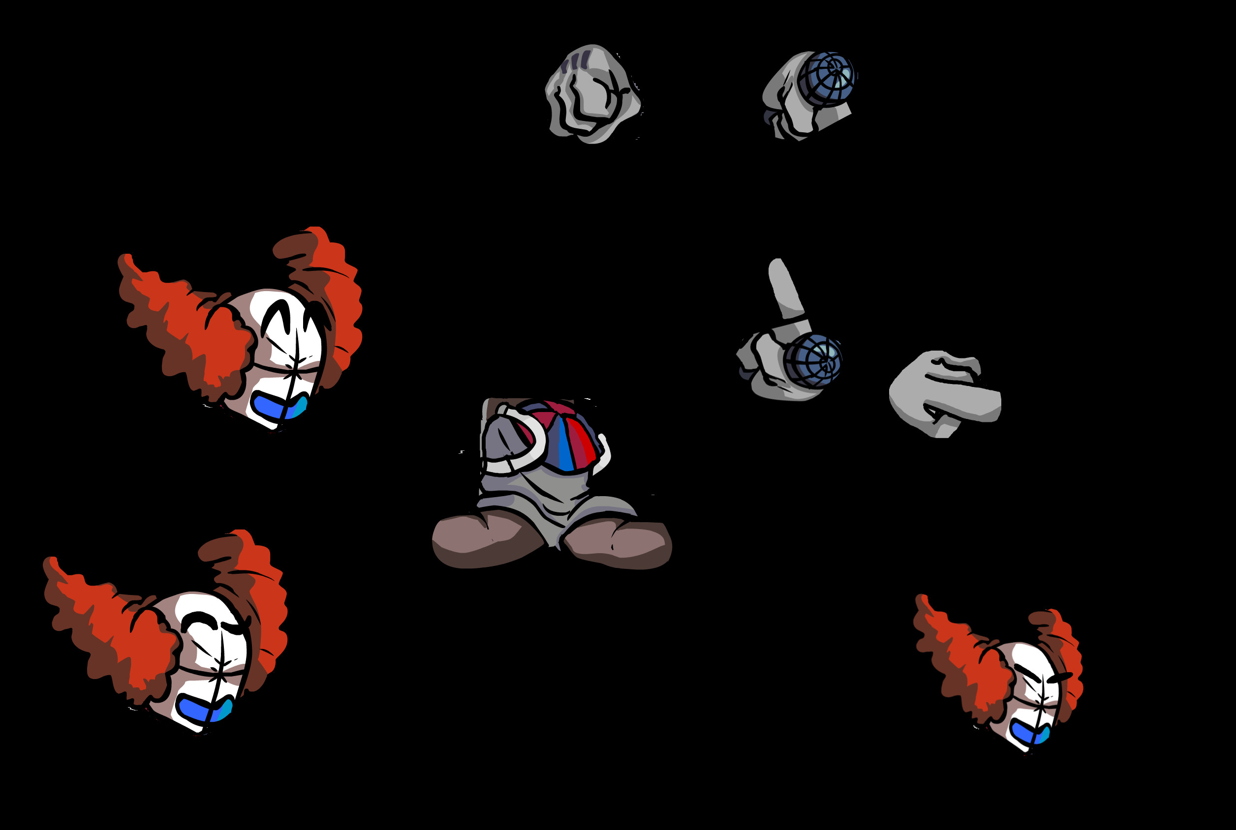 fnf triky phase 0 skin [Friday Night Funkin'] [Mods]