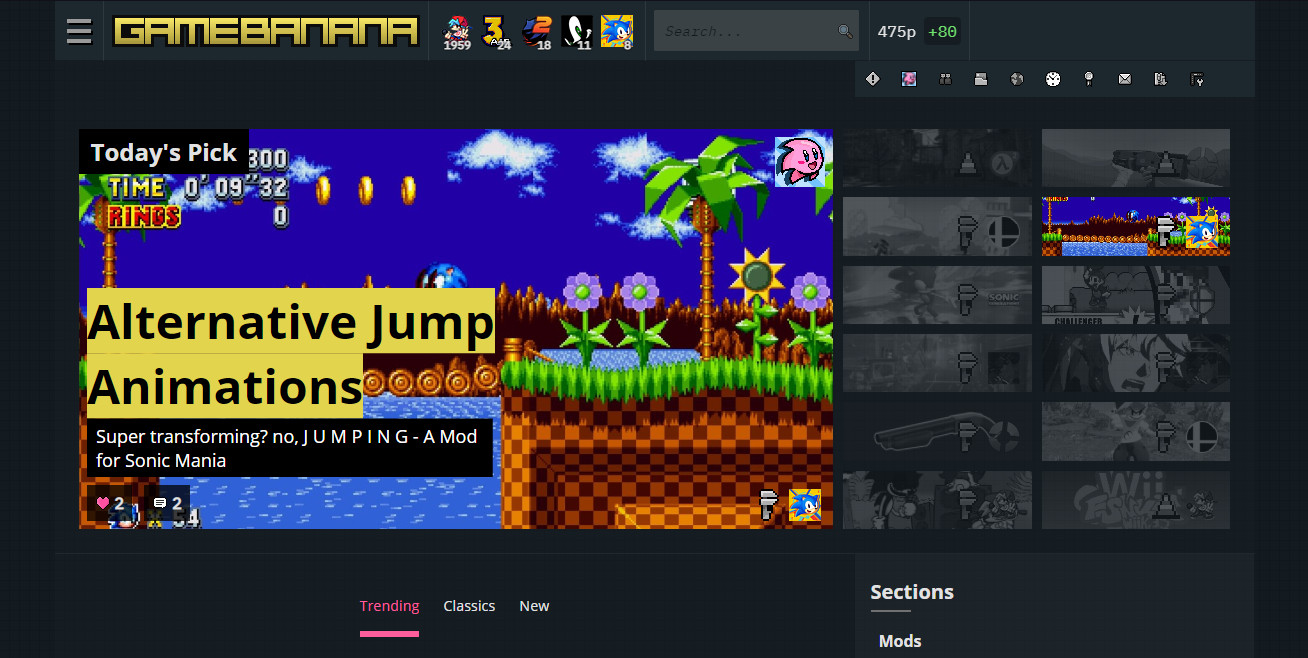 Alternative Jump Animations Mod for Sonic Mania | SM Mods
