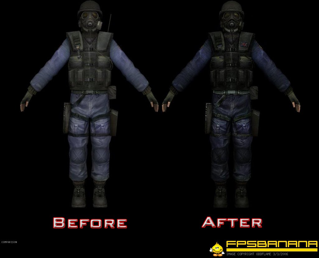 OddFlame's Realistic/Enhanced SAS Skin [Counter-Strike: Source] [Mods]