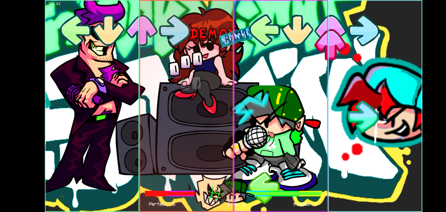 Friday Night Funkin' Demon Stage [Friday Night Funkin'] [Mods]