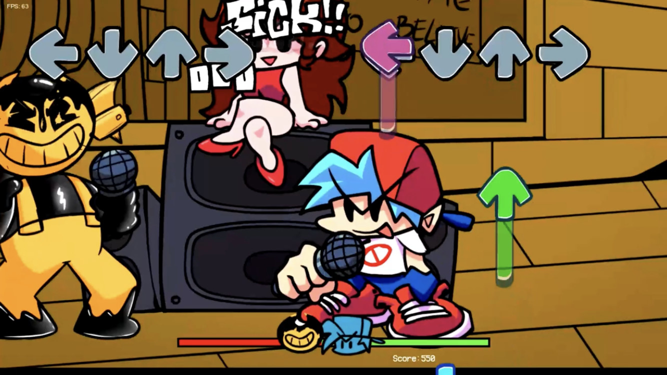 BATIM Vs Sammy fnf skin over Skid & Pump [Friday Night Funkin'] [Mods]