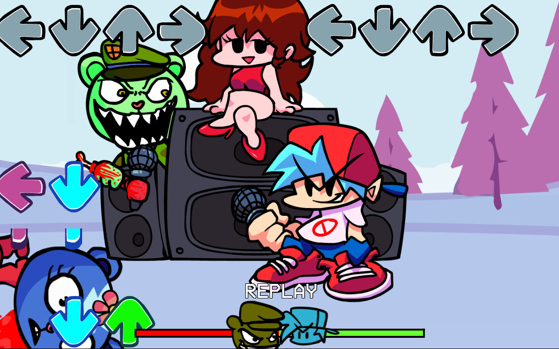 vs.Flaky.(imposible.PTSD) Mod for Friday Night Funkin' | FNF Mods