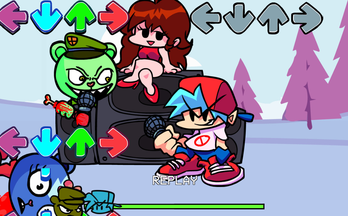 vs.Flaky.(imposible.PTSD) Mod for Friday Night Funkin' | FNF Mods