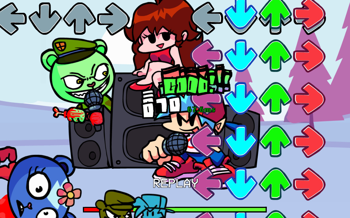 vs.Flaky.(imposible.PTSD) Mod for Friday Night Funkin' | FNF Mods