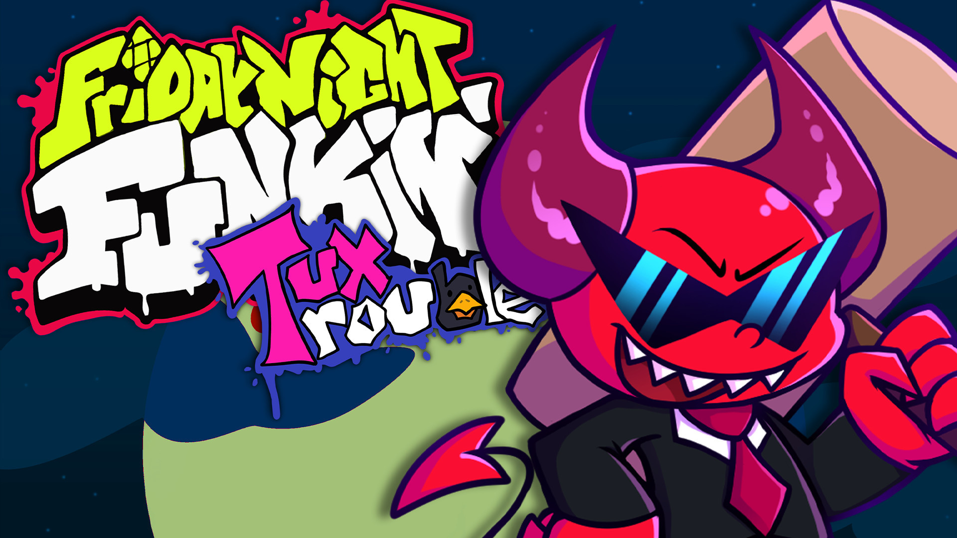 Tux Trouble REMASTERED (VS. Beastie) Mod for Friday Night Funkin' | FNF ...