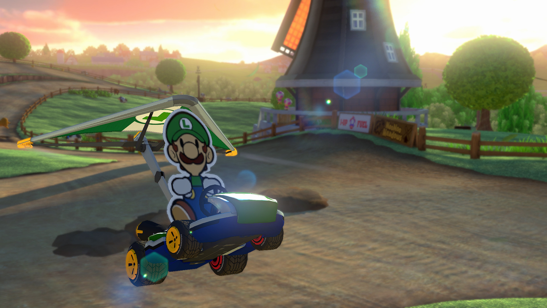 Paper Luigi Mod for Mario Kart 8 | MK8 Mods