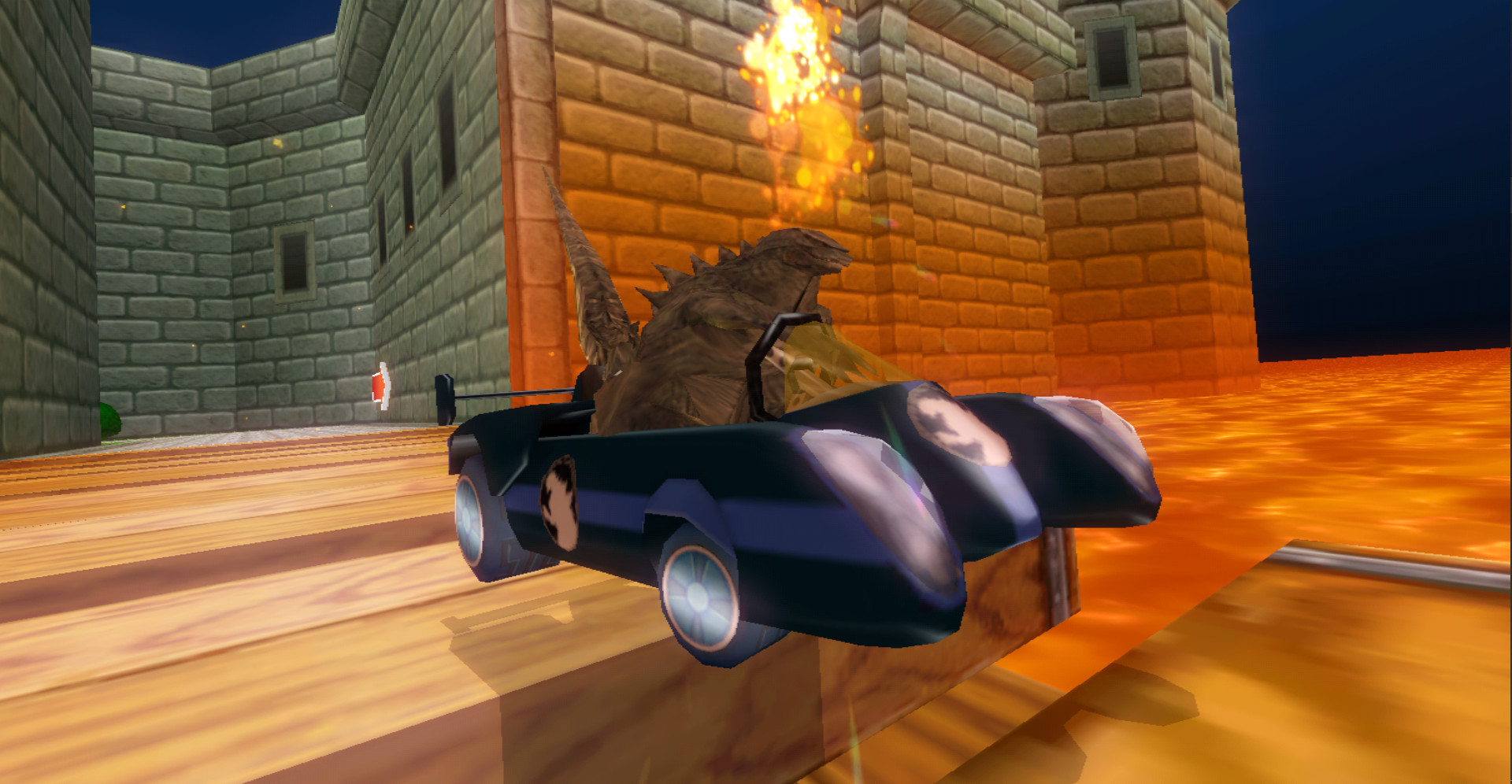 Godzilla over Bowser Mod for Mario Kart Wii | MKWii Mods