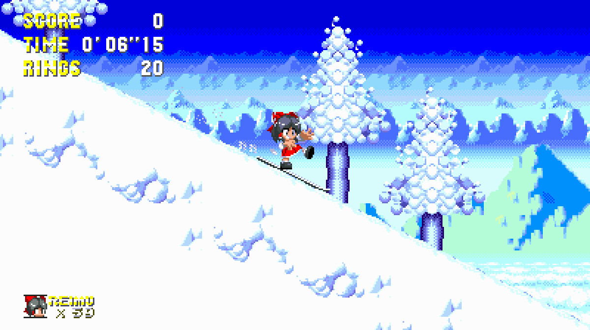Reimu over Sonic Mod for Sonic 3 A.I.R. | S3AIR Mods