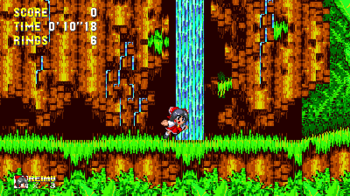 Reimu over Sonic Mod for Sonic 3 A.I.R. | S3AIR Mods