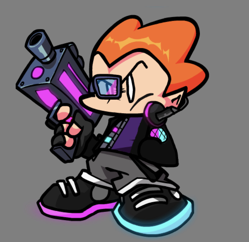 Neo Pico With Orange Hair Mod for Friday Night Funkin' | FNF Mods