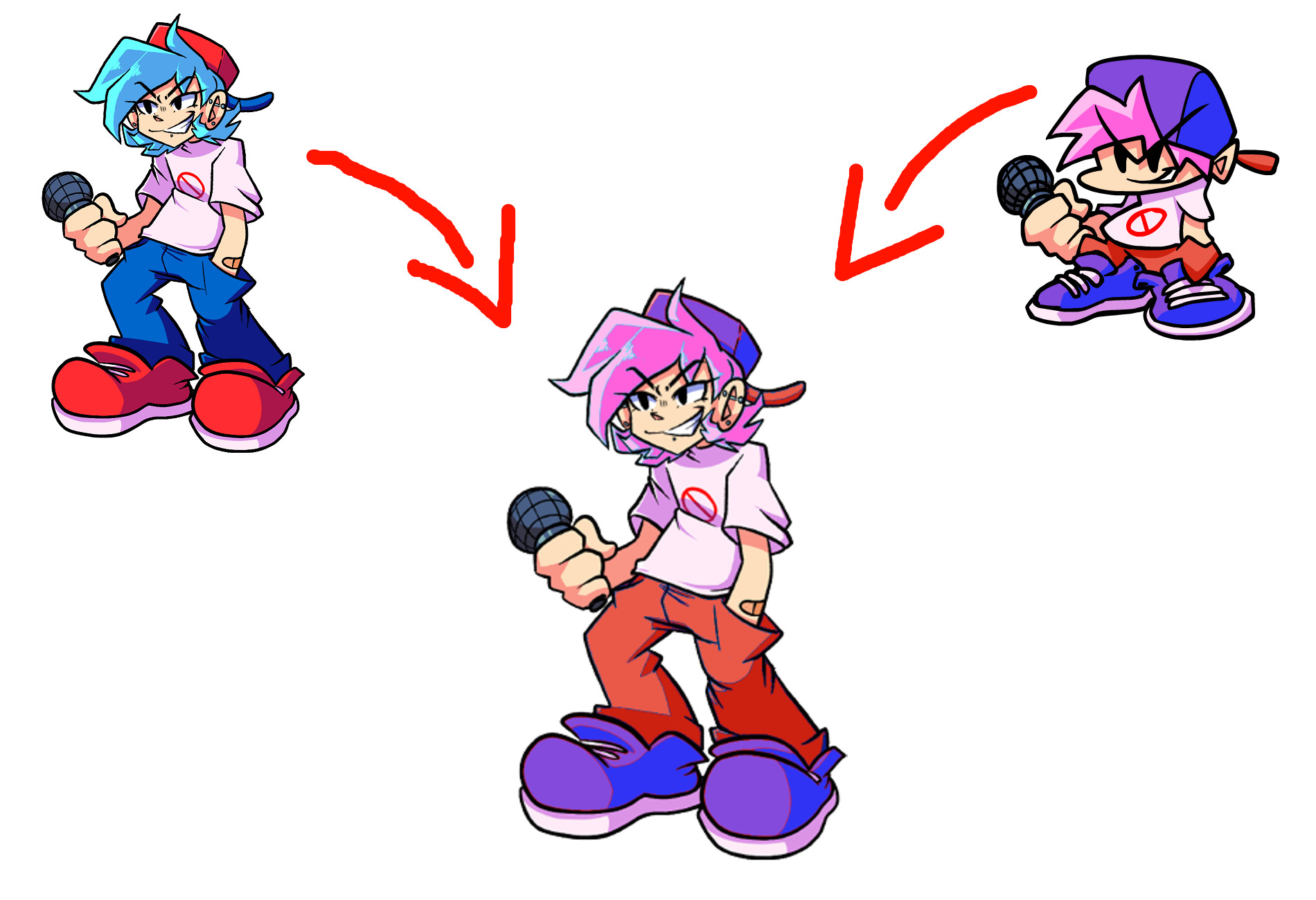 Tall Boyfriend x B-Side [Friday Night Funkin'] [Mods]