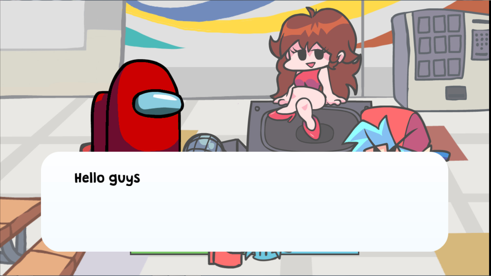 Red crewmate over green crewmate (VS Impostor V3) Mod for Friday Night ...