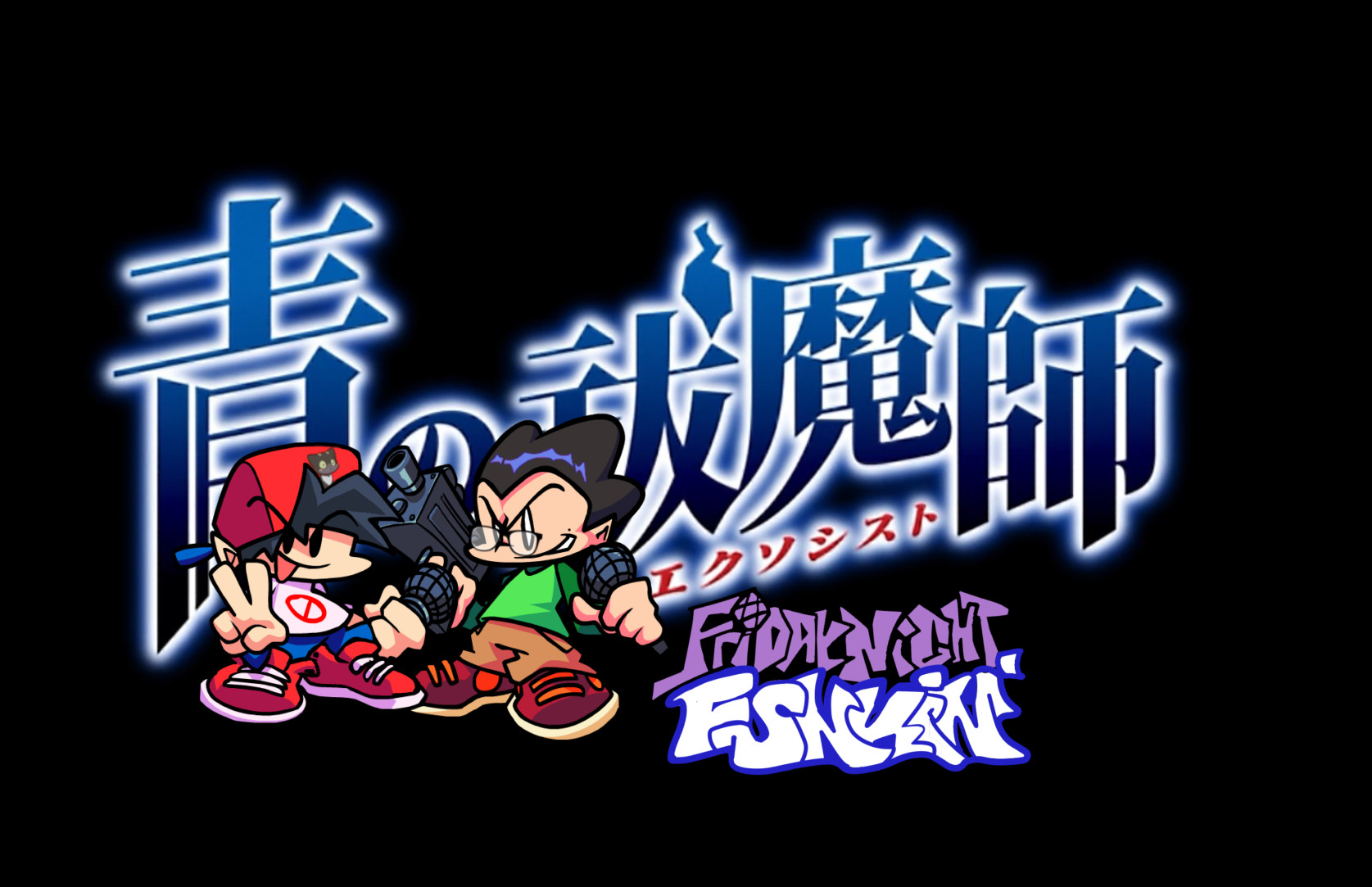 Mod Blue Exorcist Mod for Friday Night Funkin' | FNF Mods