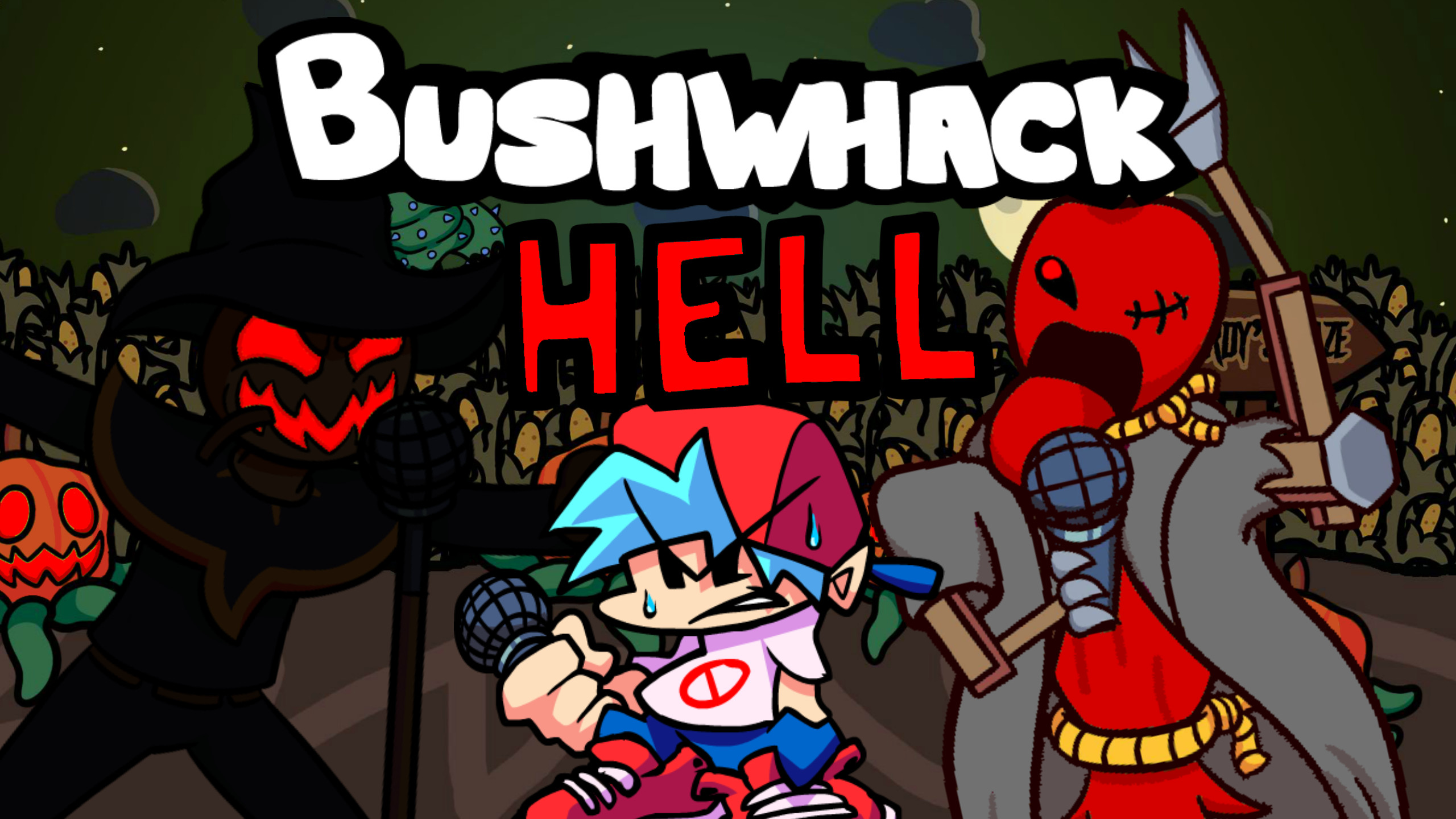 [Zardy] Bushwhack Hell chart Mod for Friday Night Funkin' | FNF Mods