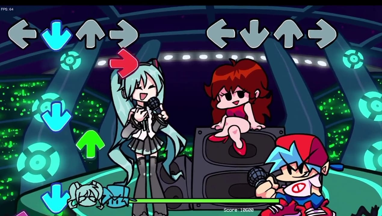 FNFxMiku Reskin Mod for Friday Night Funkin' | FNF Mods